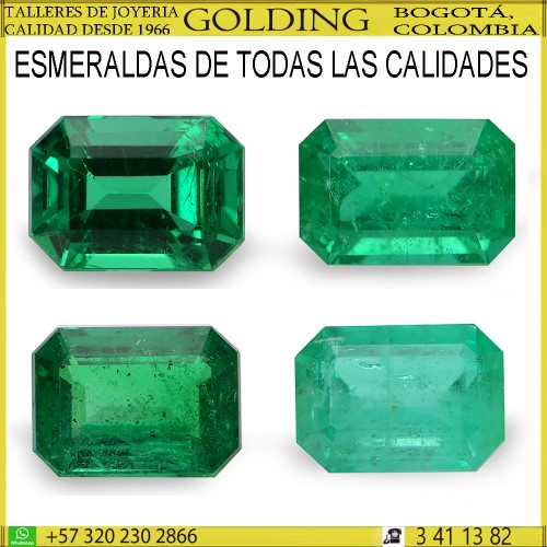 Esmeraldas certificadas en Bogotá | Joyería Golding
