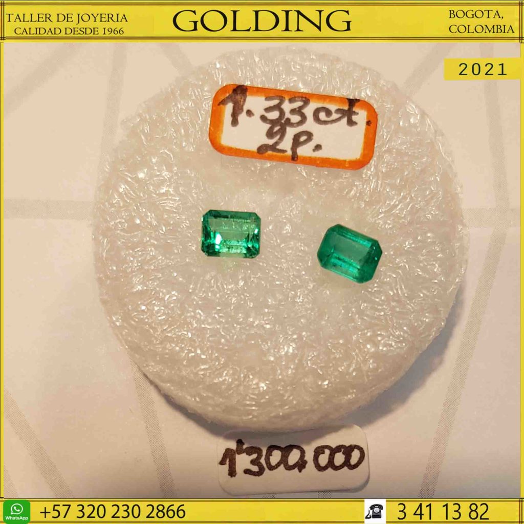 Esmeraldas certificadas en Bogotá | Joyería Golding