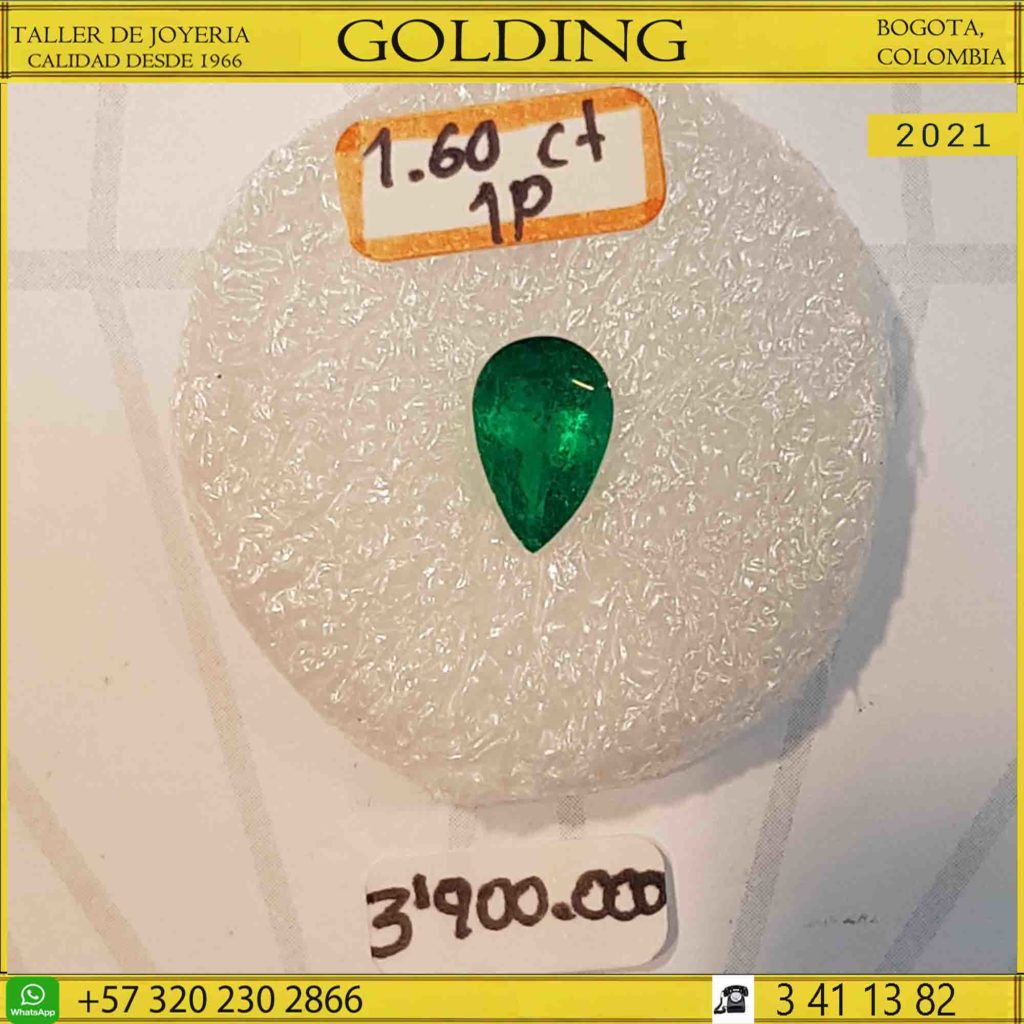 Esmeraldas certificadas en Bogotá | Joyería Golding