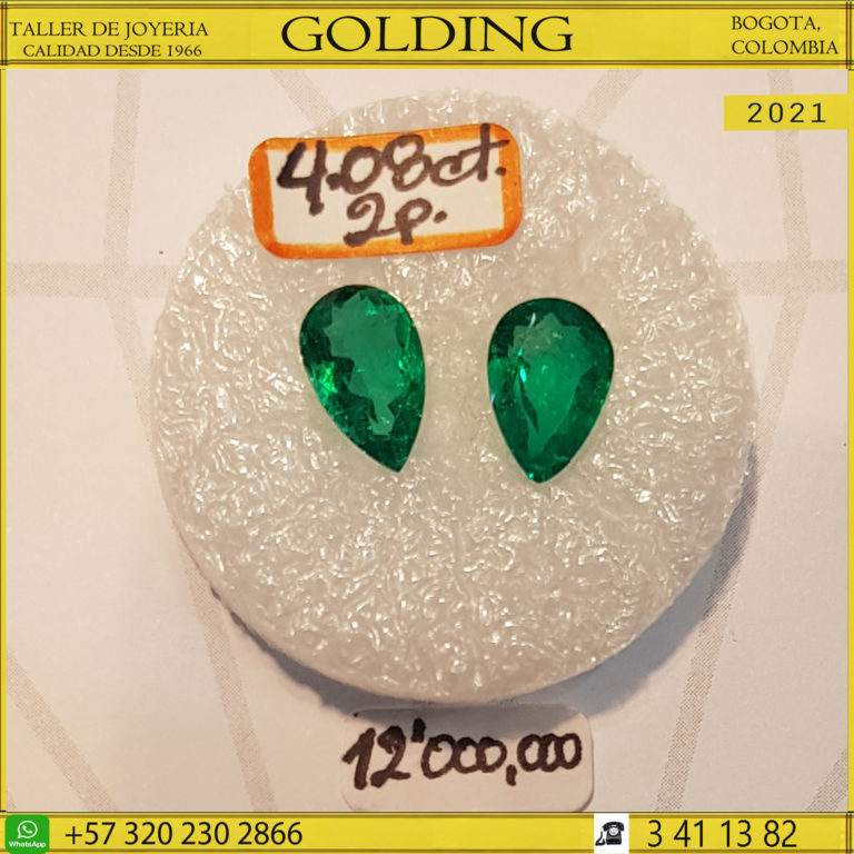 Esmeraldas certificadas en Bogotá | Joyería Golding