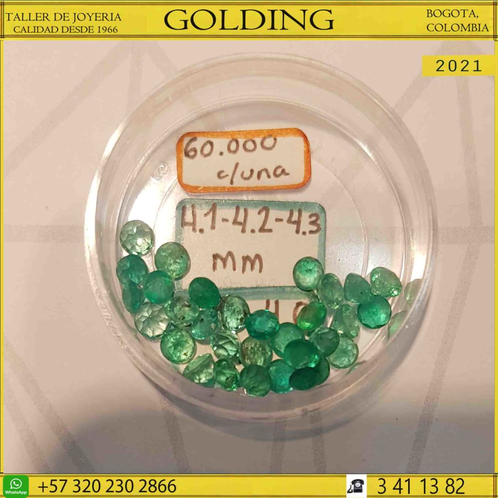 Esmeraldas certificadas en Bogotá | Joyería Golding