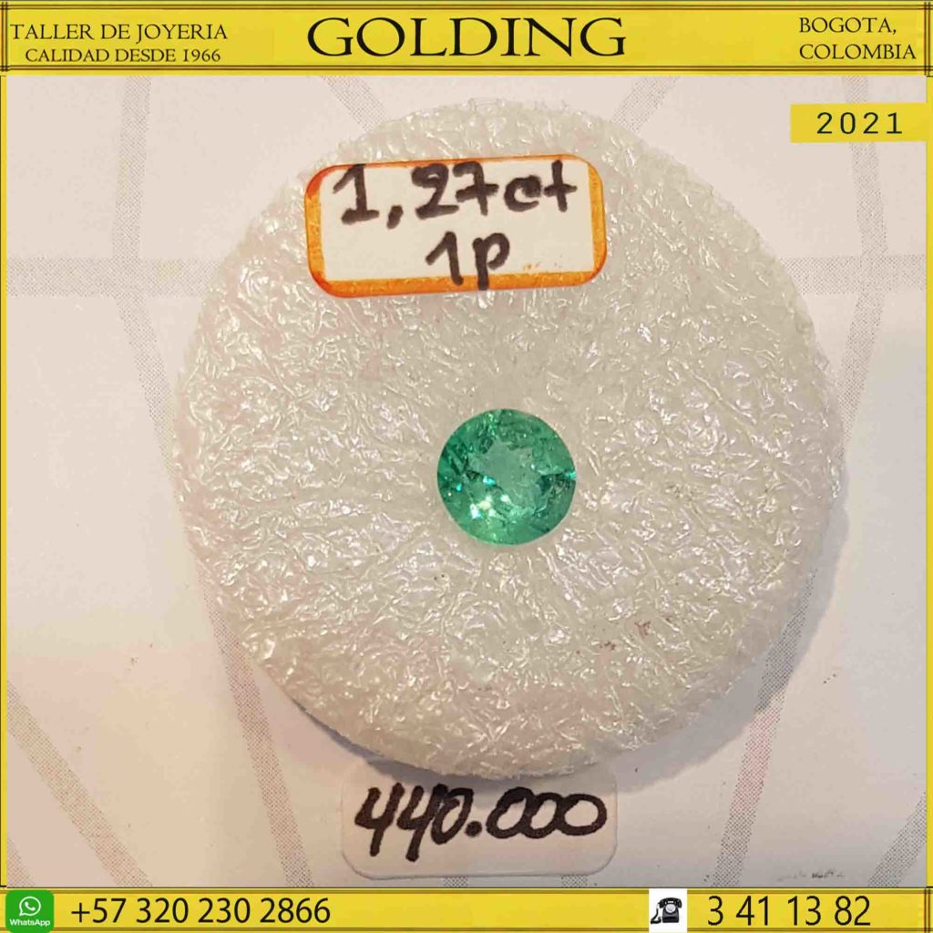 Esmeraldas certificadas en Bogotá | Joyería Golding